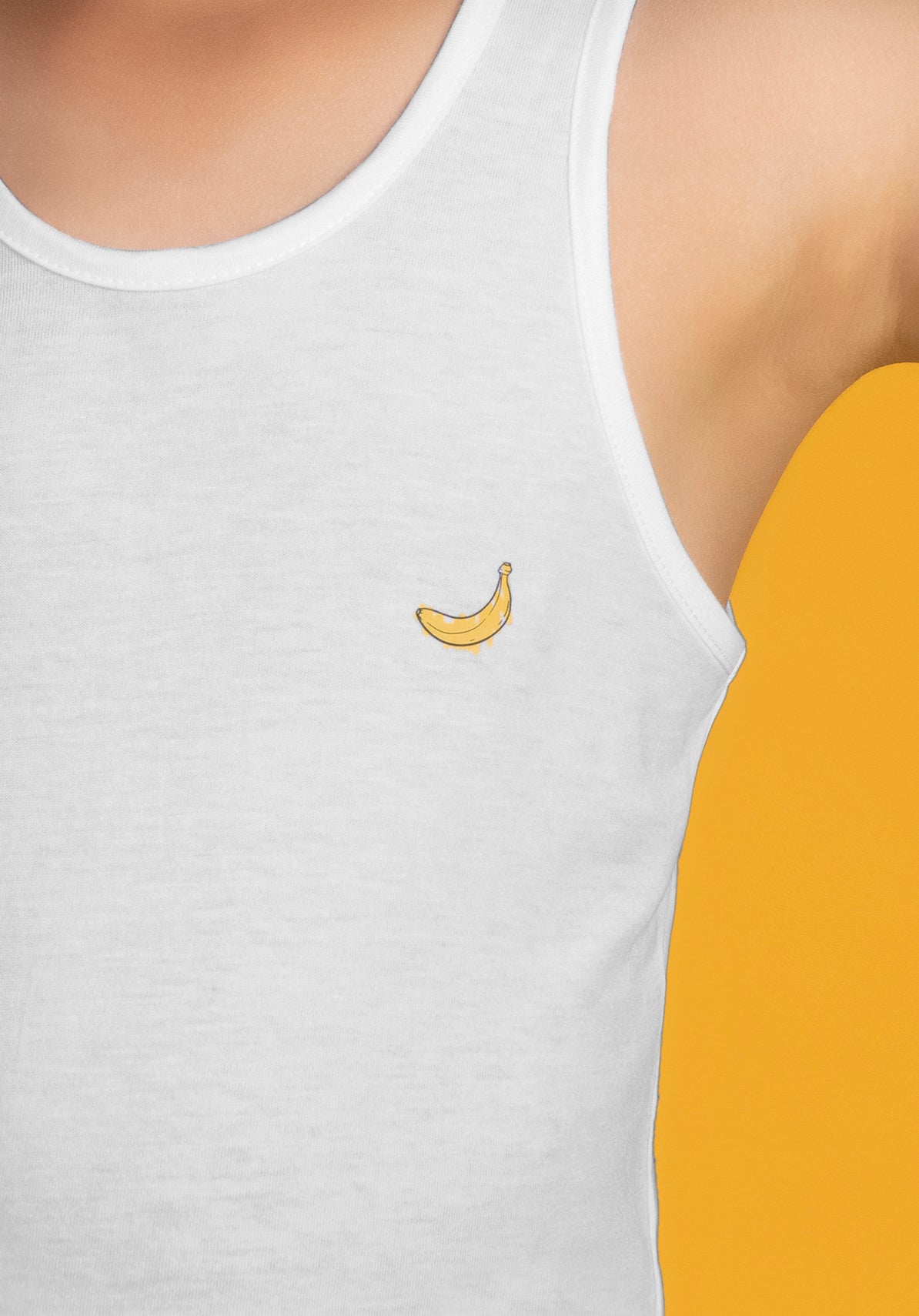 Buy Carrot Printed Cotton Modal White Inner Vests for Scribble Boys ...