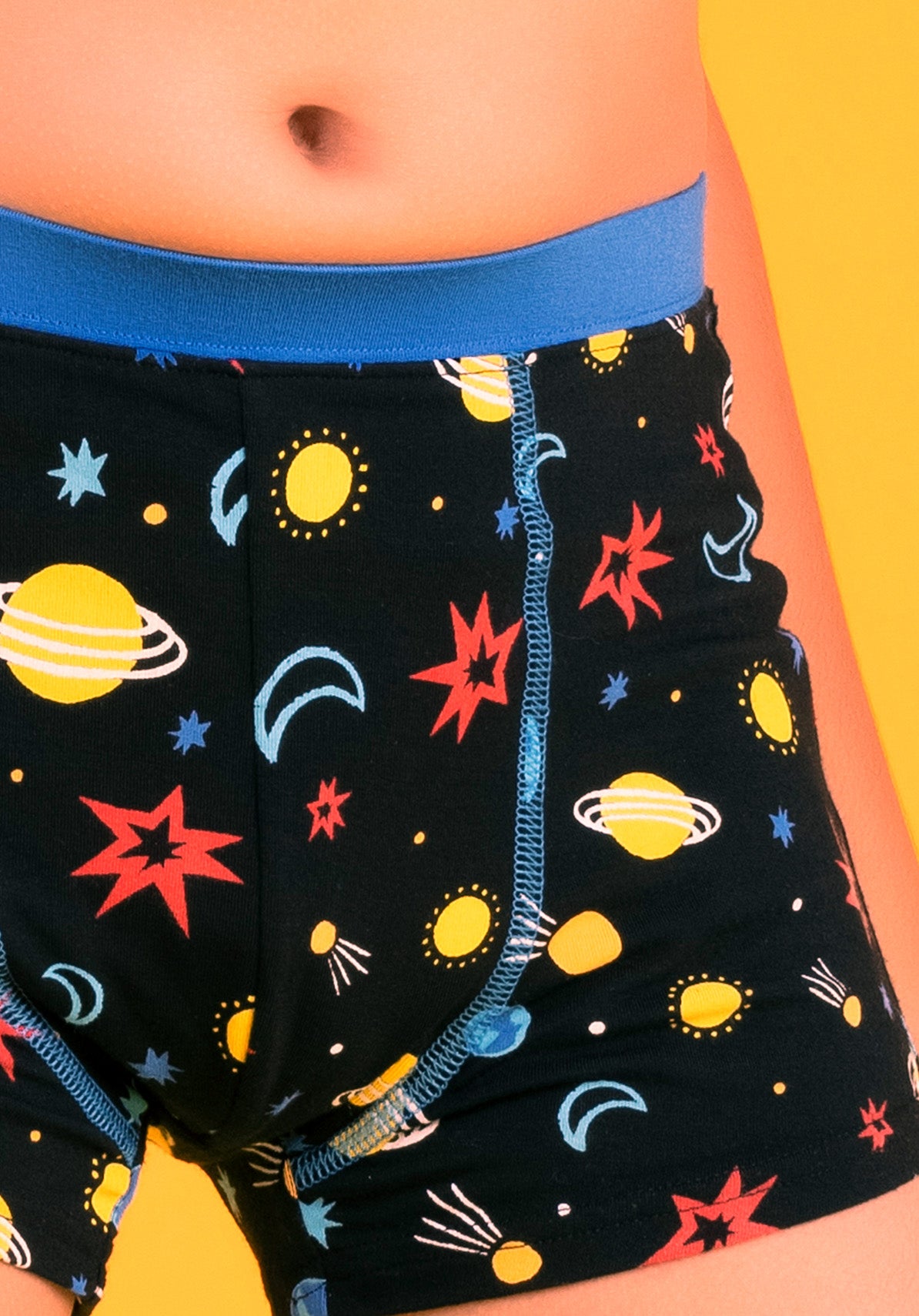 Buy Boys Blue Astro Planet Tencel Modal Trunks Online In India – XY LIFE